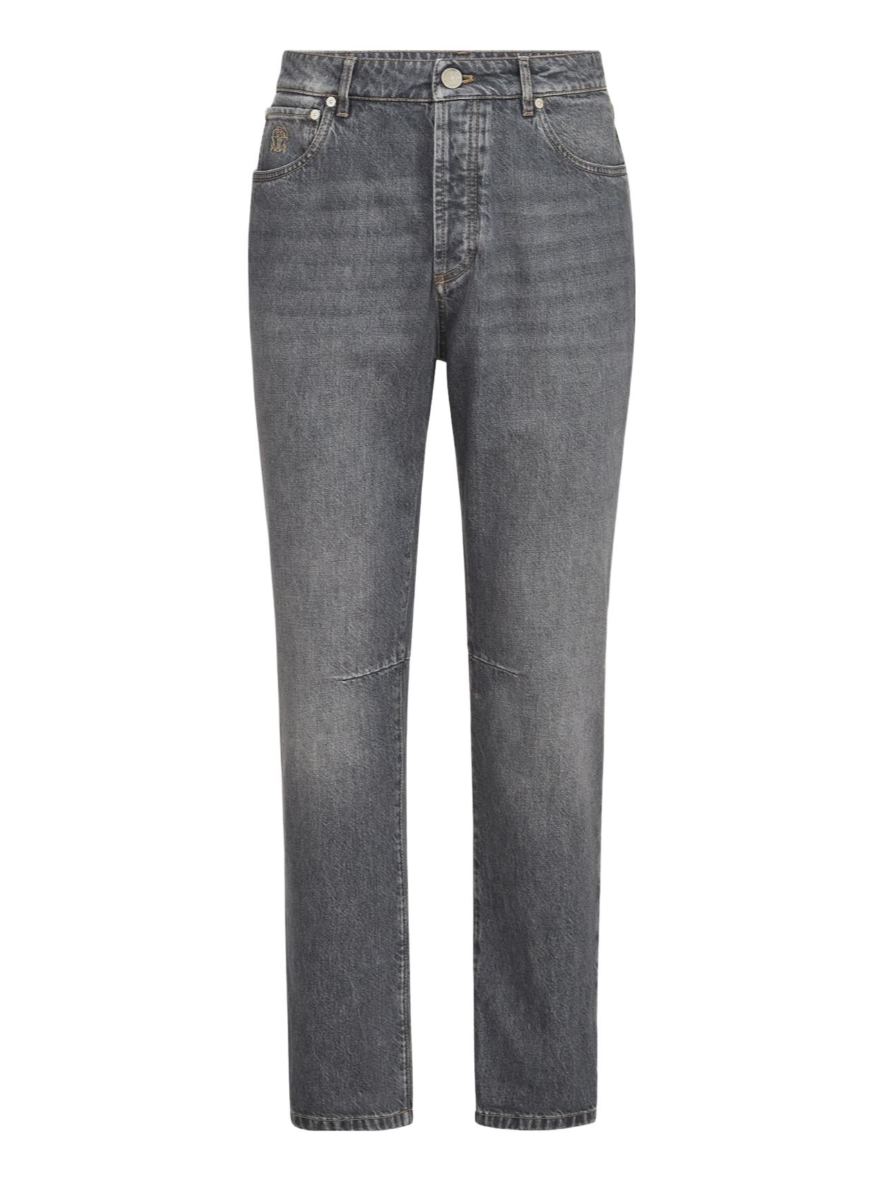 BRUNELLO CUCINELLI Brunello Cucinelli Greyscale Denim Leisure-Fit Trousers